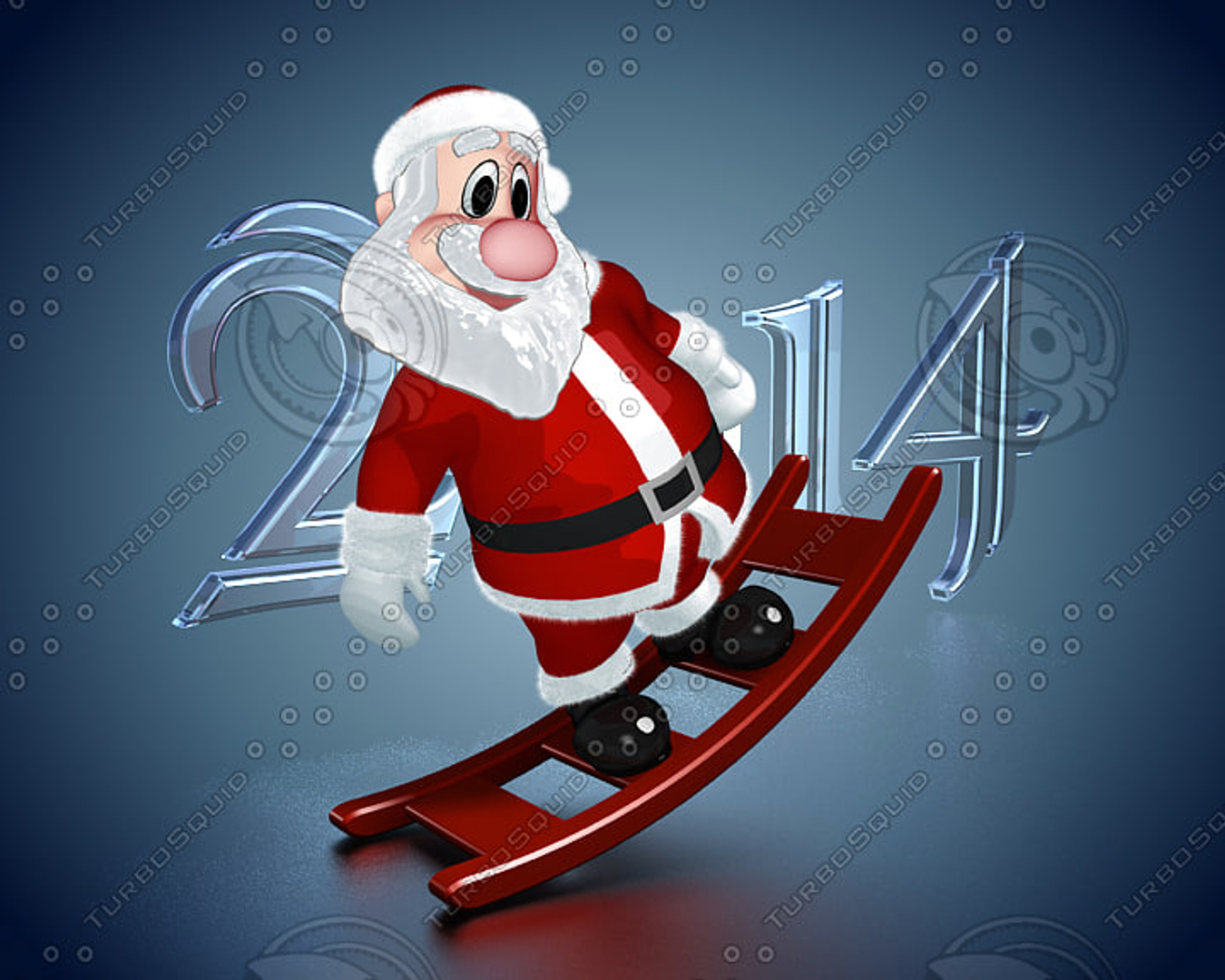 3d 3ds santa claus