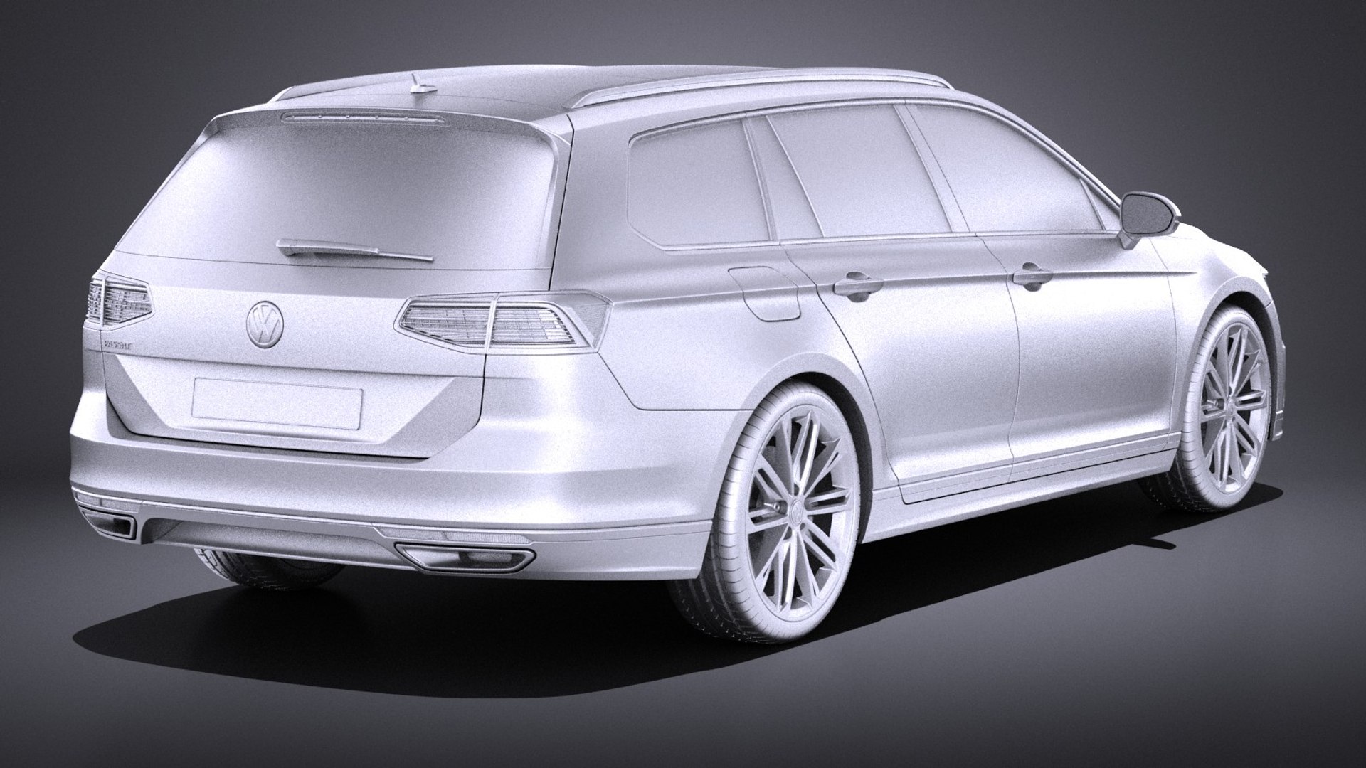 3D 2015 volkswagen r-line - TurboSquid 1292648