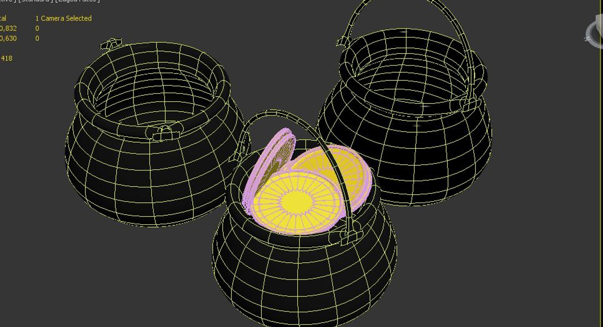 3D pot gold model - TurboSquid 1519843