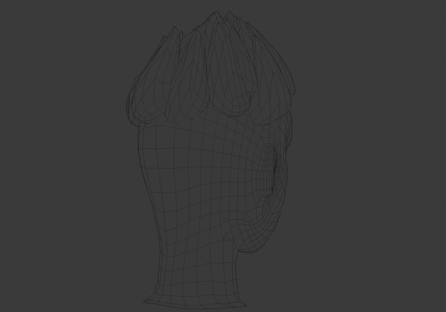 3D Short Sharp Hairstyle Model - TurboSquid 1931888