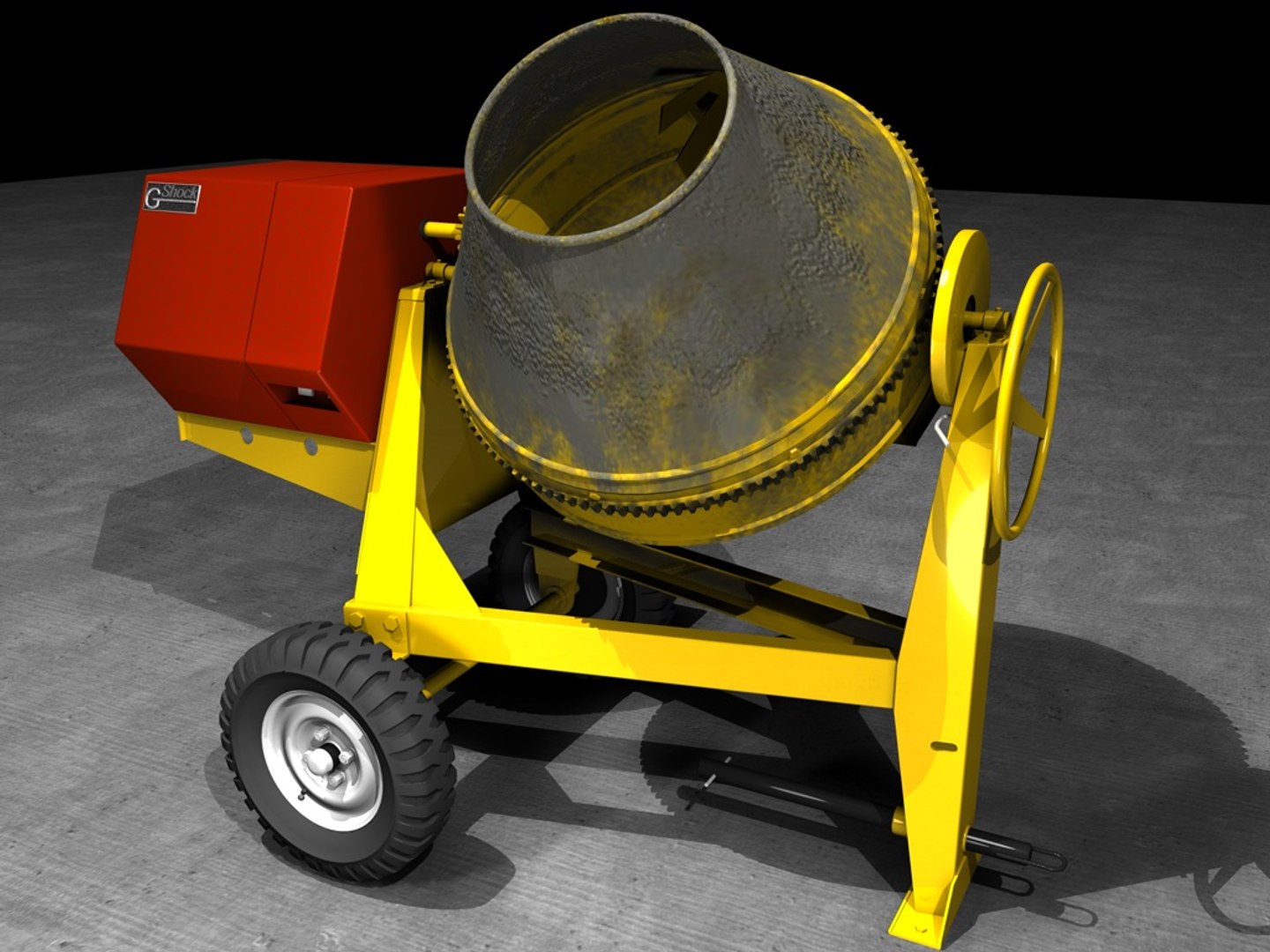cement mixer 3d model