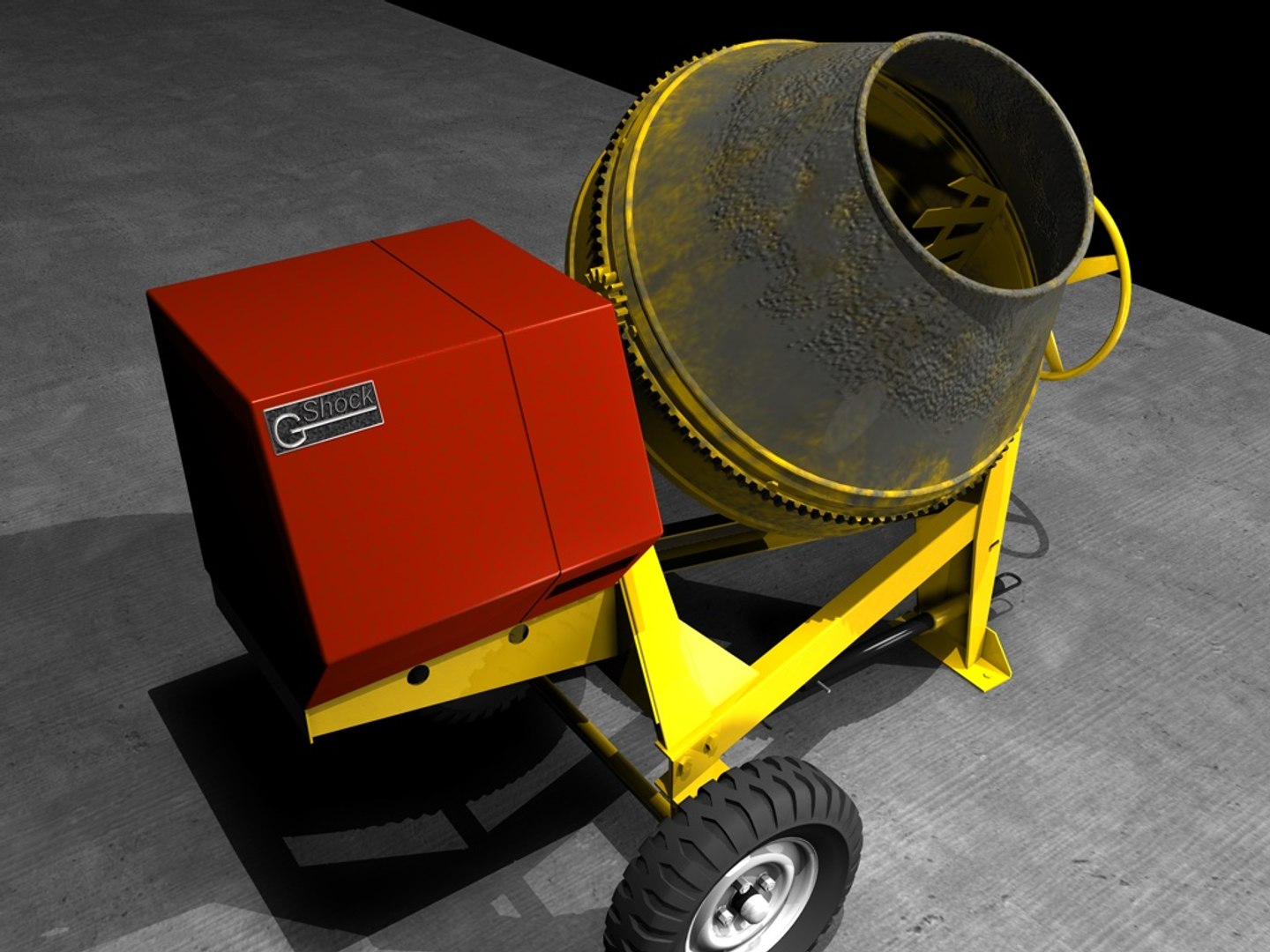 cement mixer 3d model