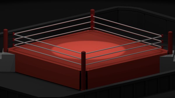 modelo 3d Anillo de lucha [Low Poly] - TurboSquid 1338844