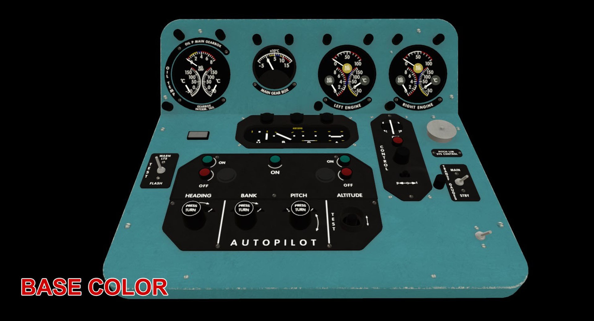 Central Panels Board Mi-8mt Model - TurboSquid 1361888