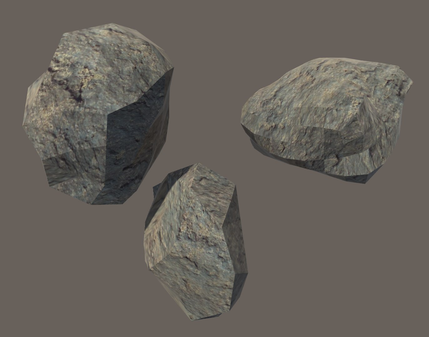 3D Pack 3 Rocks - TurboSquid 1520590