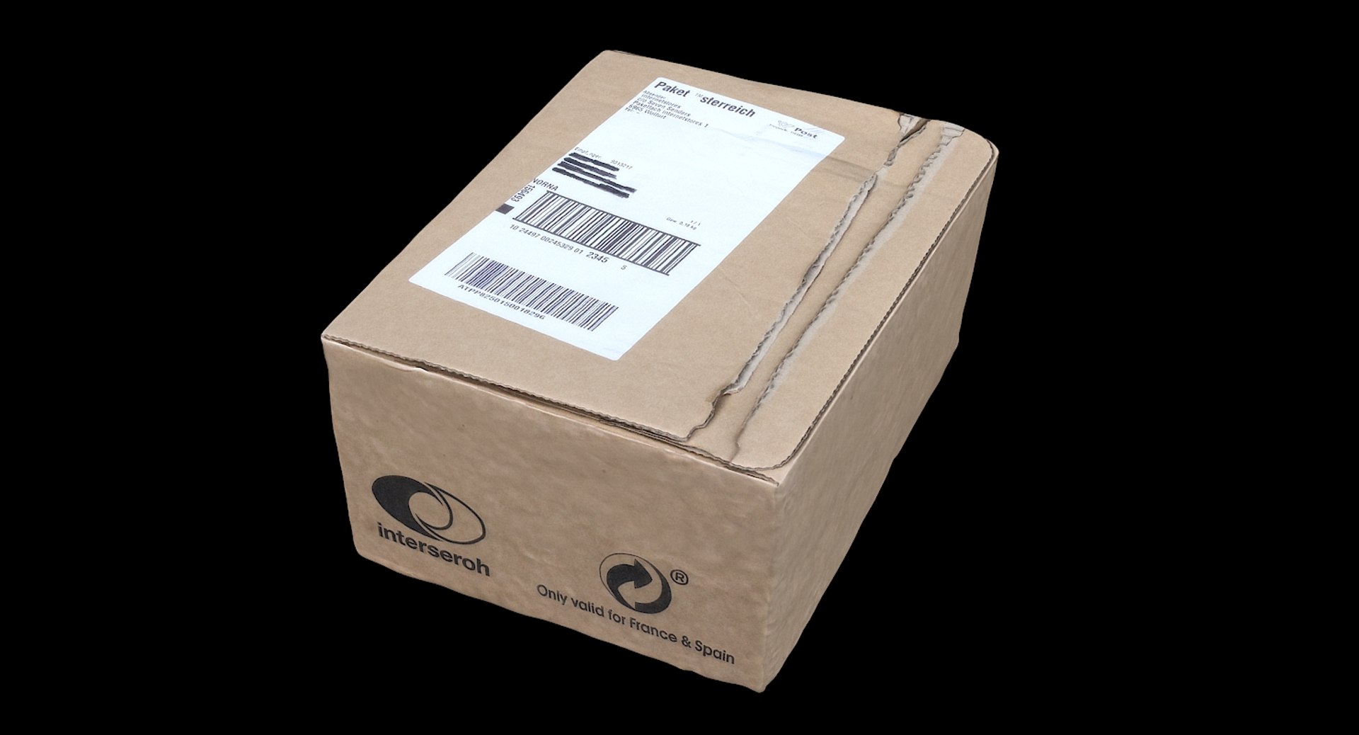 Old Cardboard Box 3D Model - TurboSquid 1340793