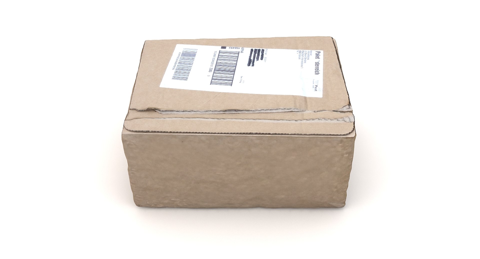 Old Cardboard Box 3D Model - TurboSquid 1340793