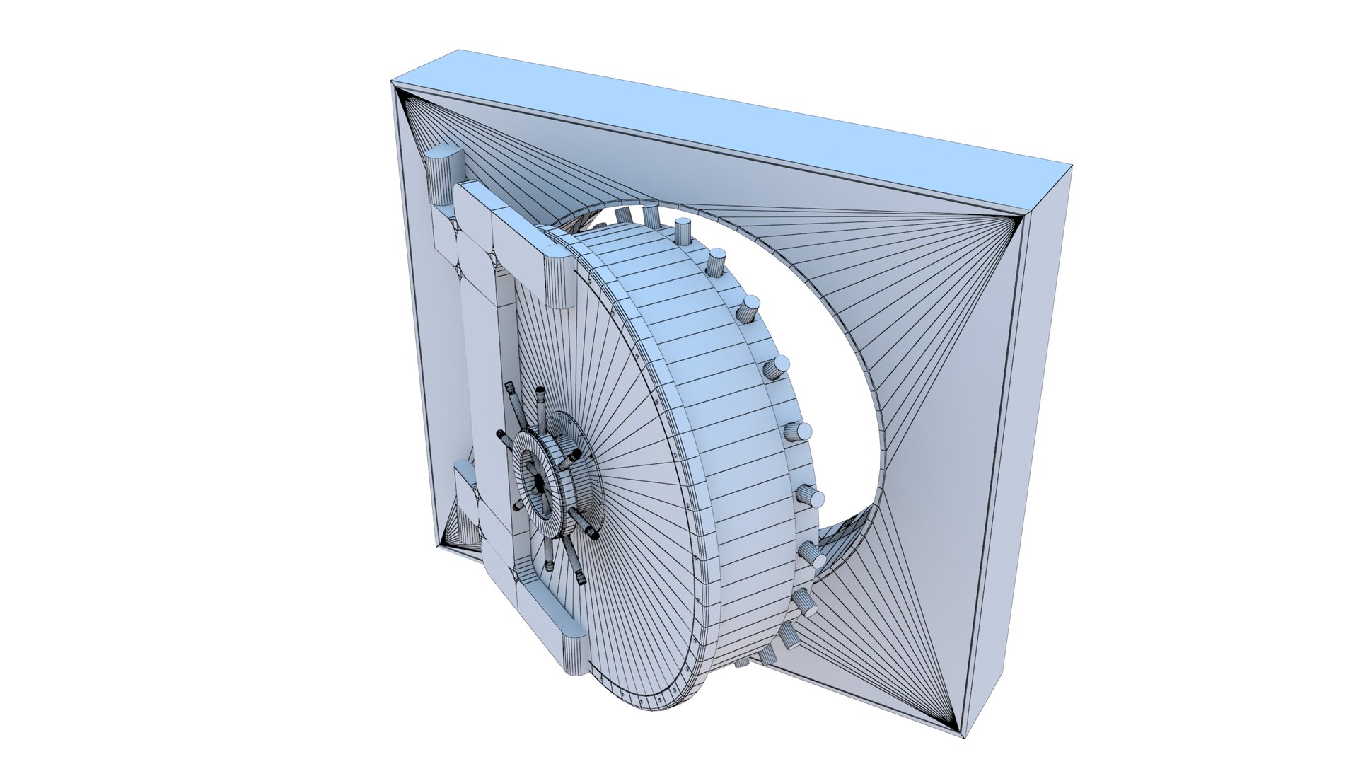 Bank Vault Door 3D Model - TurboSquid 1624996
