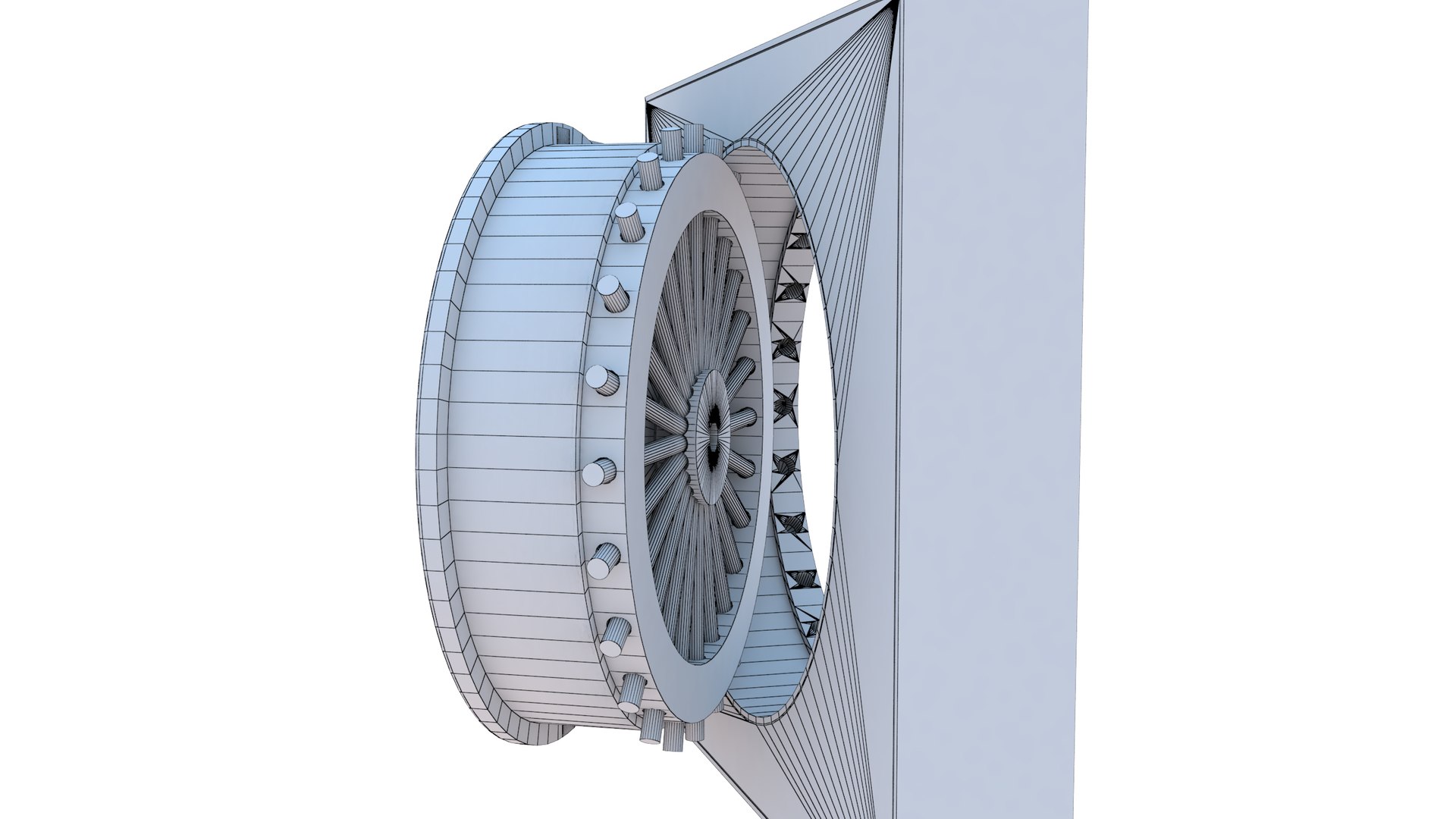 Bank Vault Door 3D Model - TurboSquid 1624996