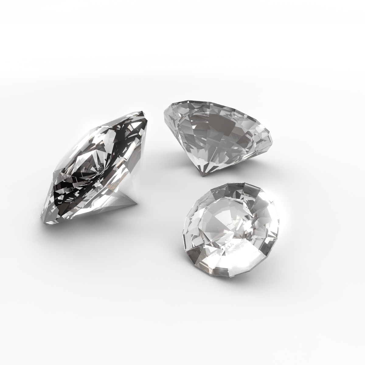 3d diamonds jewels design