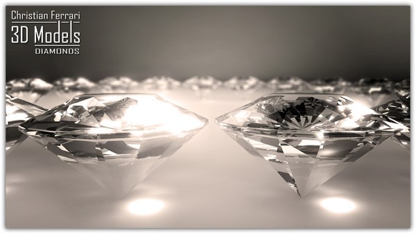3d diamonds jewels design