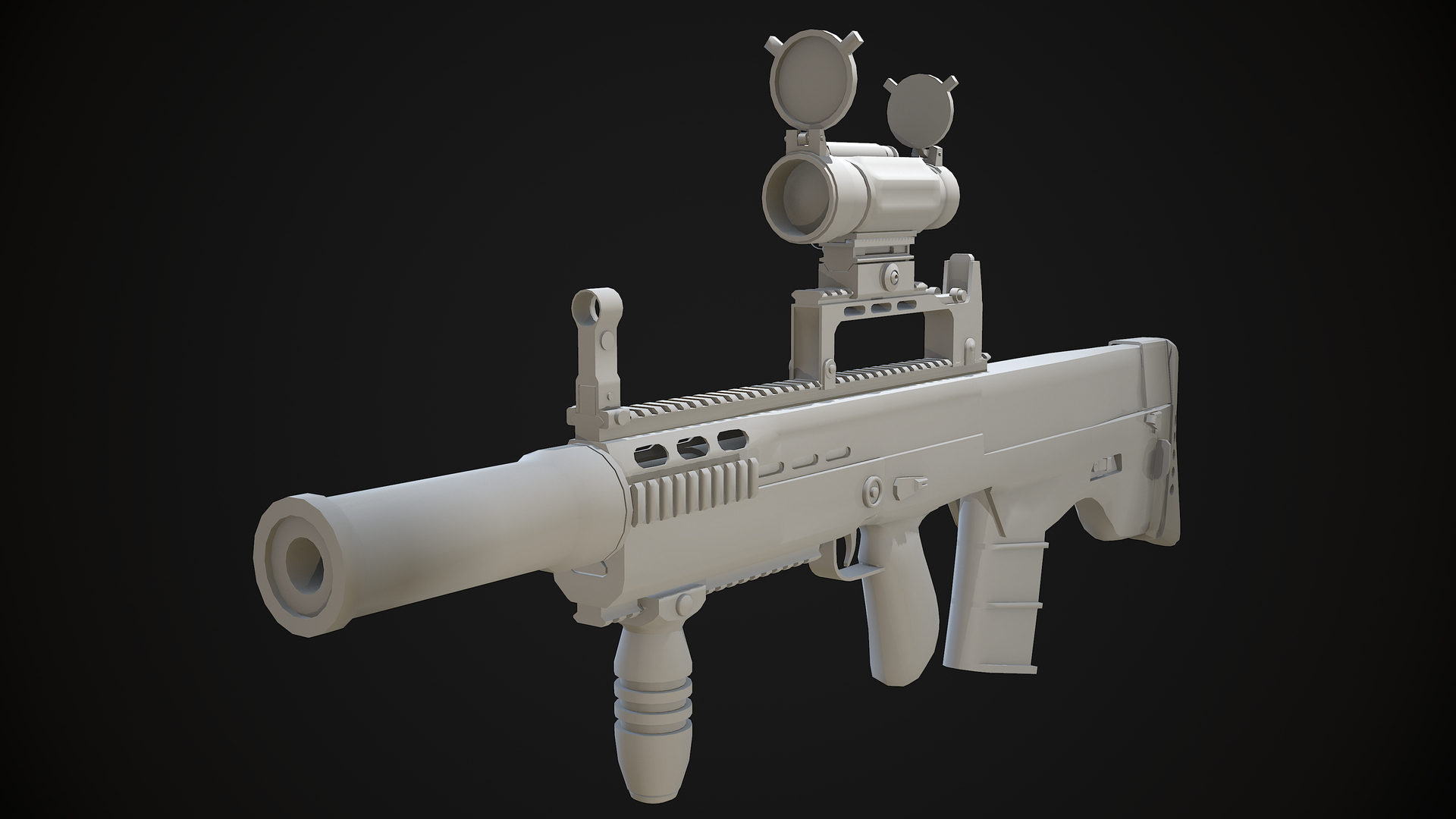 ShaK - 12 불펍 전투 소총 3D 모델 - TurboSquid 1950996