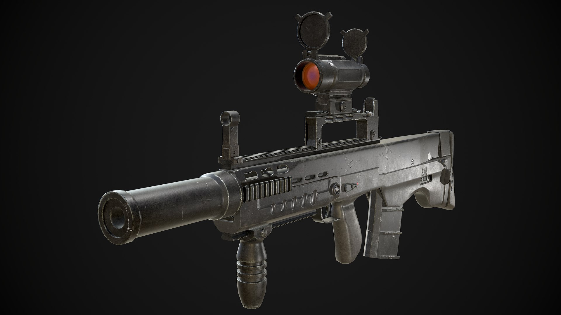 ShAK - 12 Bullpup Battle Rifle 3D - TurboSquid 1950996