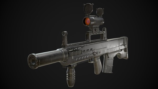 ShAK - 12 Bullpup Battle Rifle 3D - TurboSquid 1950996