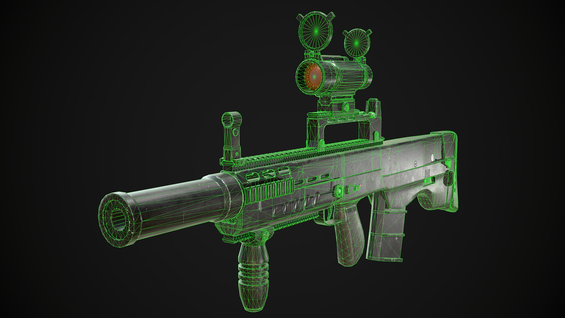 ShAK - 12 Bullpup Battle Rifle 3D - TurboSquid 1950996