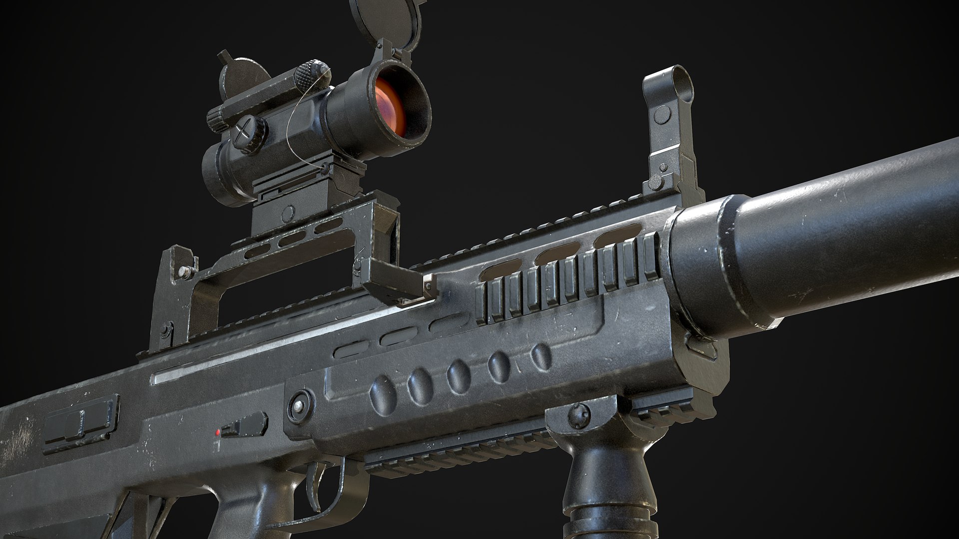 ShAK - 12 Bullpup Battle Rifle 3D - TurboSquid 1950996
