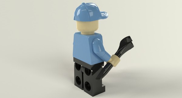 3D lego female mechanic - TurboSquid 1660046