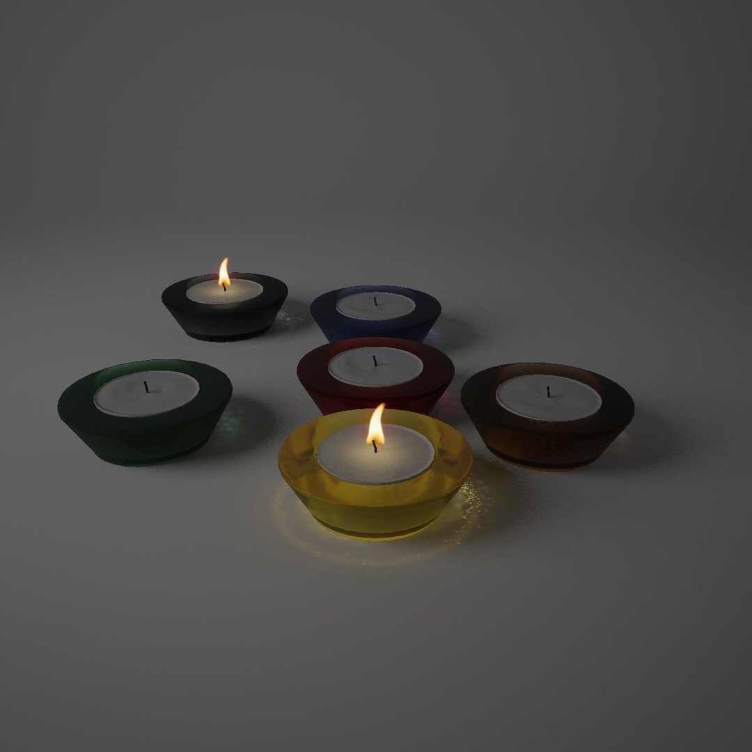 3d Candleglass V-ray Renders Model