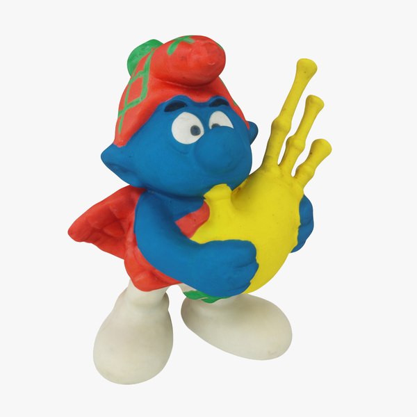 Bagpipe Smurf 3D model - TurboSquid 1793624