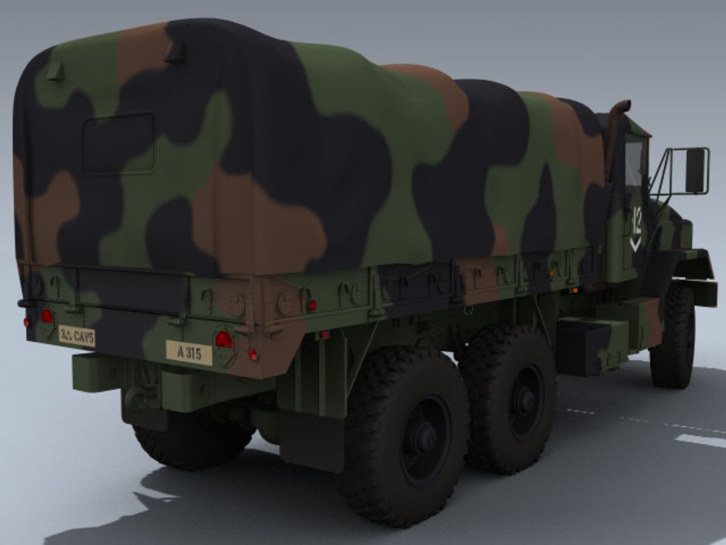 3d Max Army M923a1