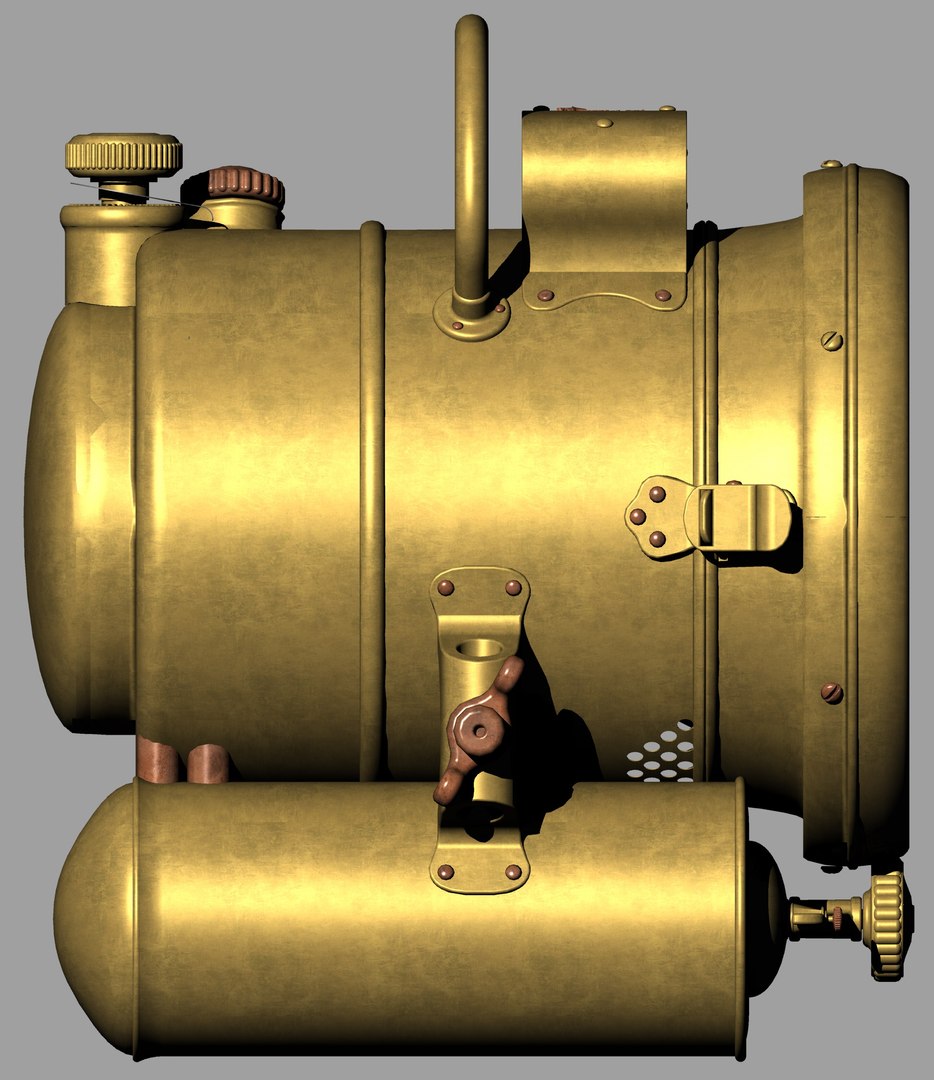 Vintage Acetylene Lamp - 3D Model - TurboSquid 1371470