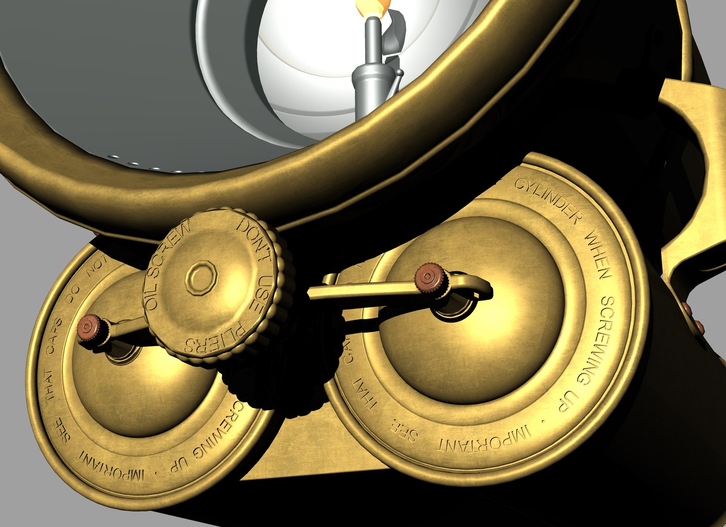 Vintage Acetylene Lamp - 3D Model - TurboSquid 1371470