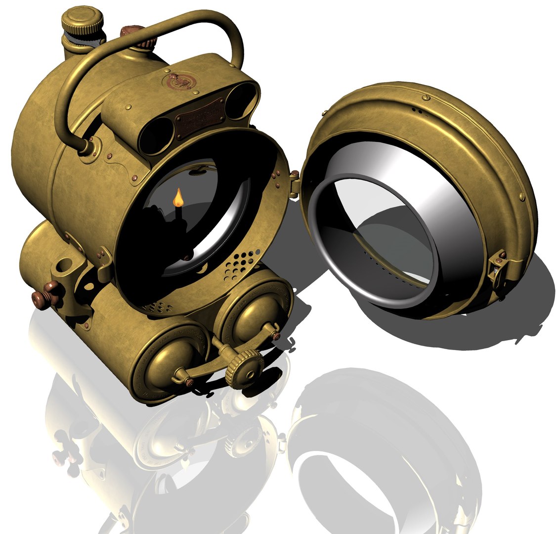 Vintage Acetylene Lamp - 3D Model - TurboSquid 1371470