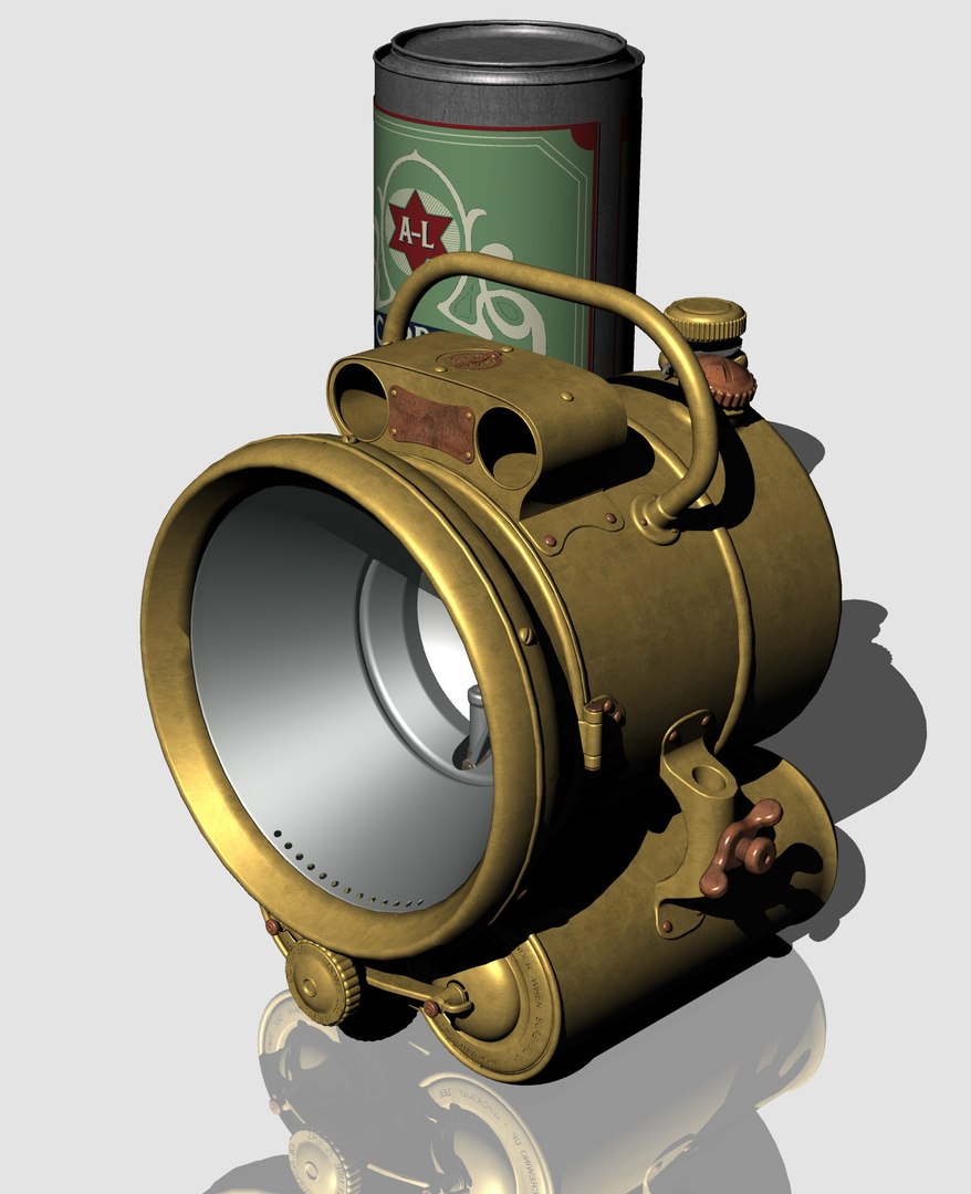 Vintage Acetylene Lamp - 3D Model - TurboSquid 1371470