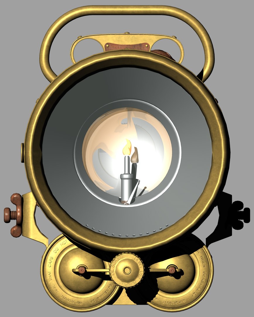 Vintage Acetylene Lamp - 3D Model - TurboSquid 1371470