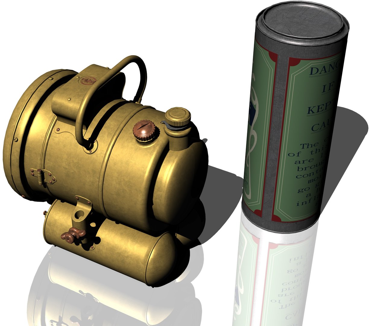 Vintage Acetylene Lamp - 3D Model - TurboSquid 1371470