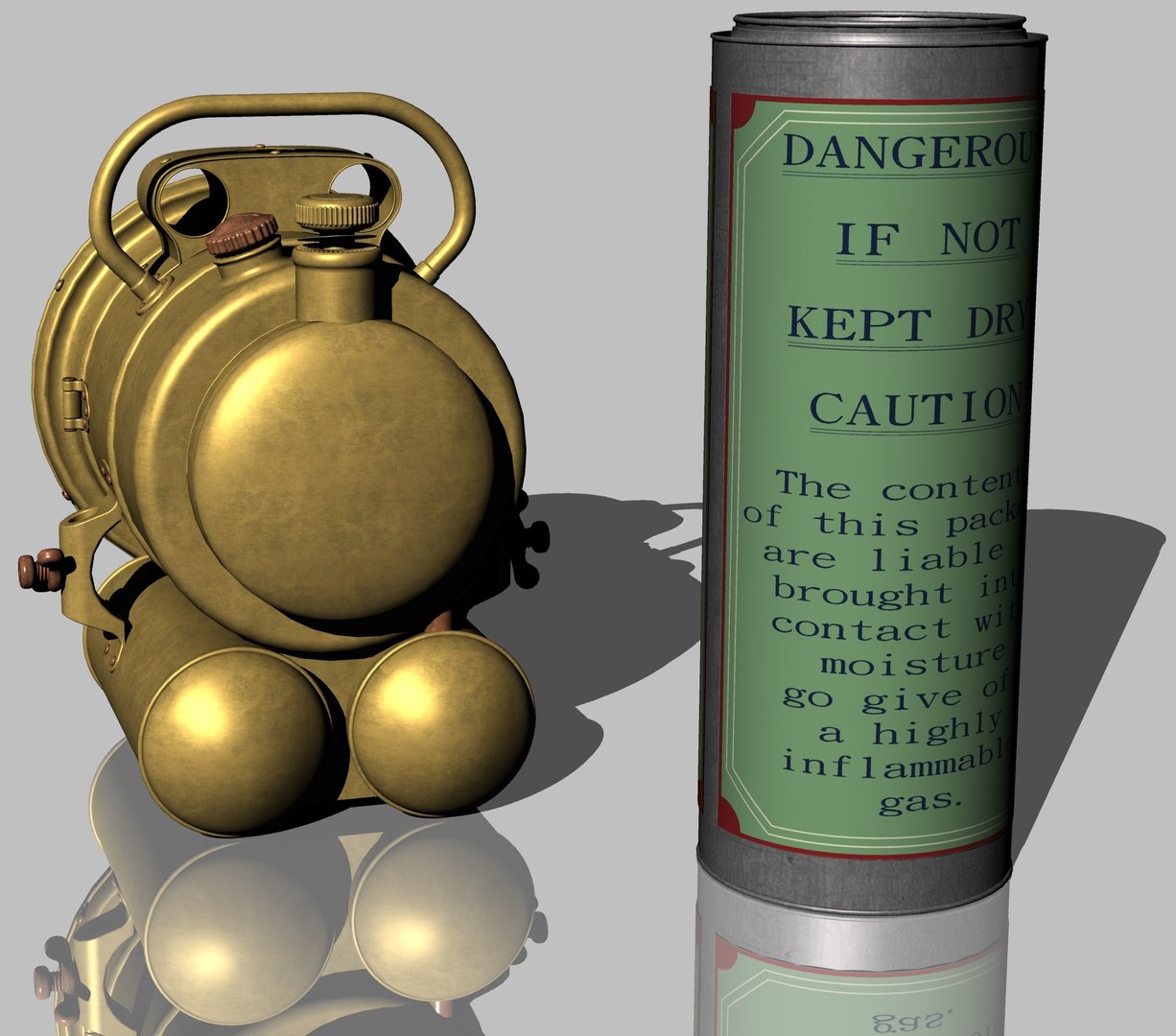 Vintage Acetylene Lamp - 3D Model - TurboSquid 1371470