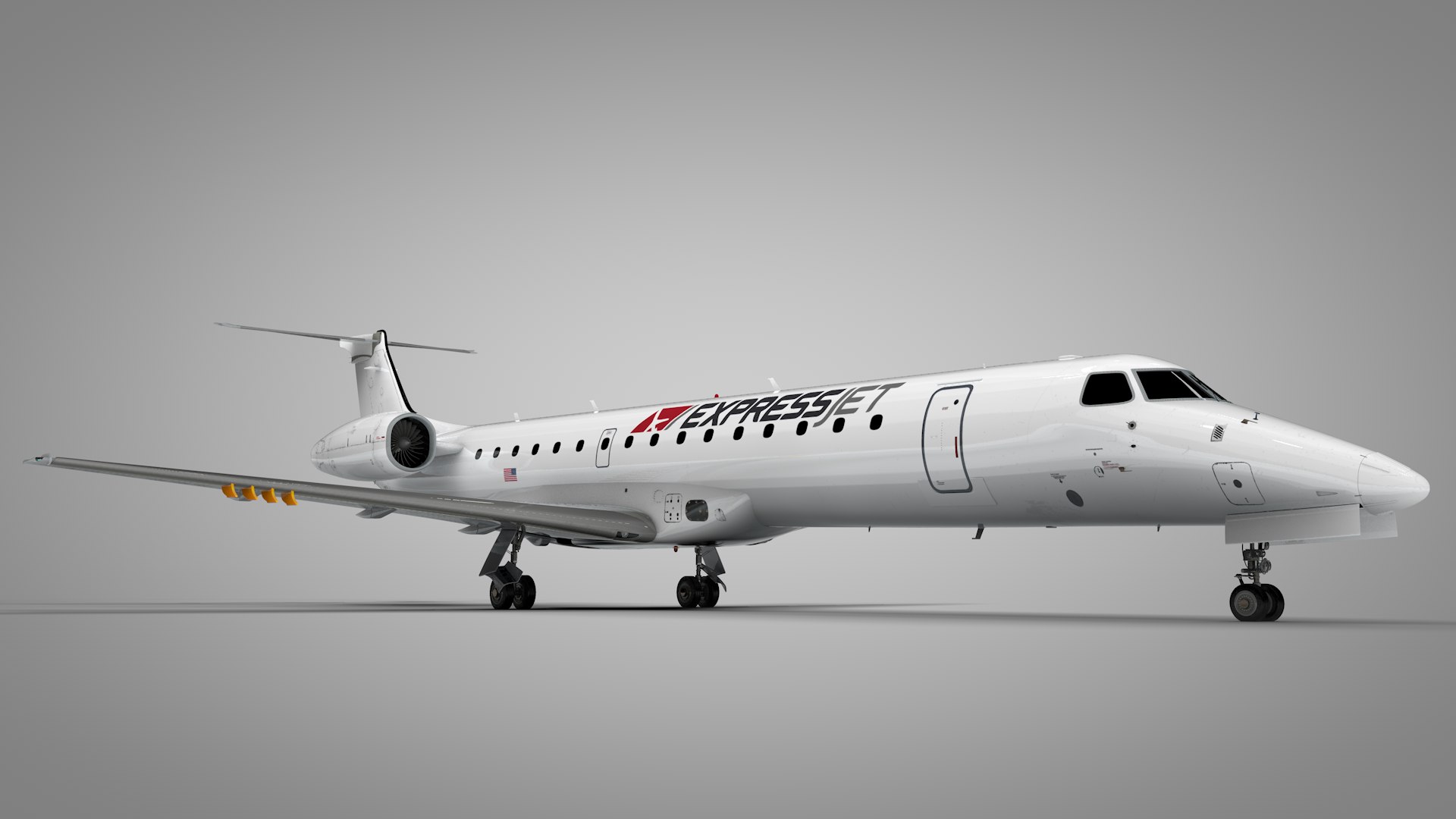 ExpressJet Airlines EMBRAER ERJ 145 L1598 3D - TurboSquid 1833651