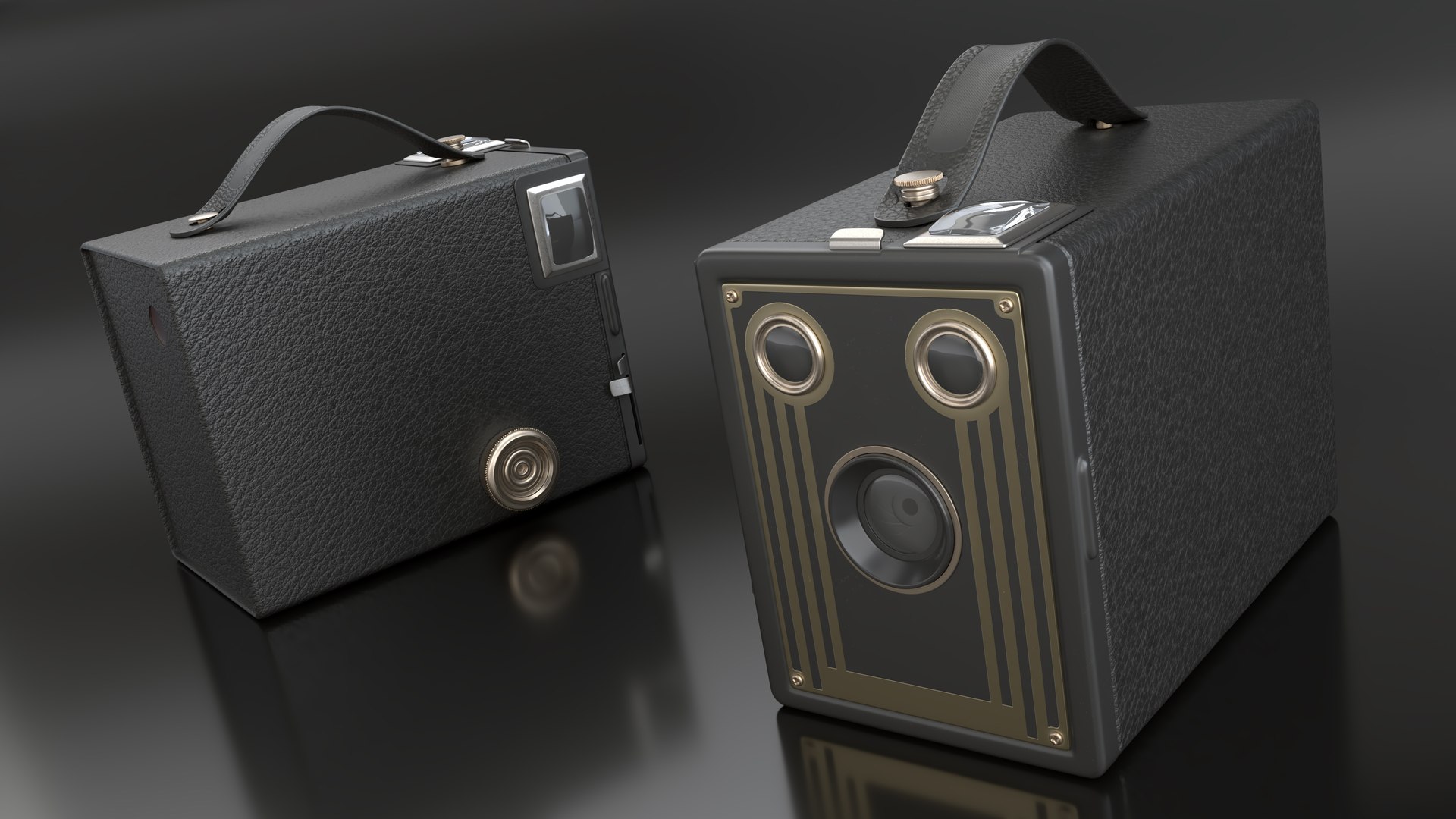 3D Vintage Box Camera Model - TurboSquid 2413801