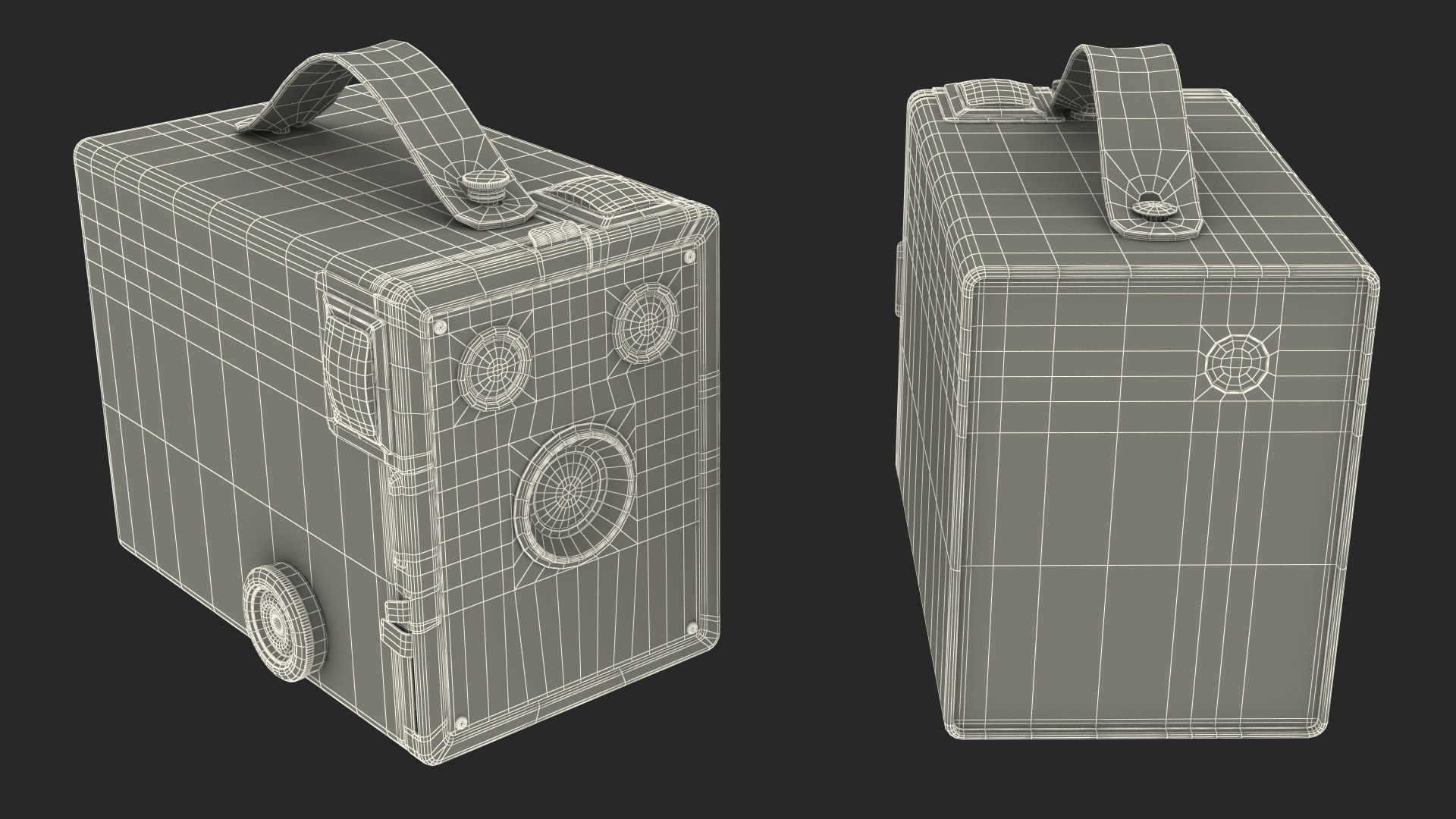 3D Vintage Box Camera Model - TurboSquid 2413801