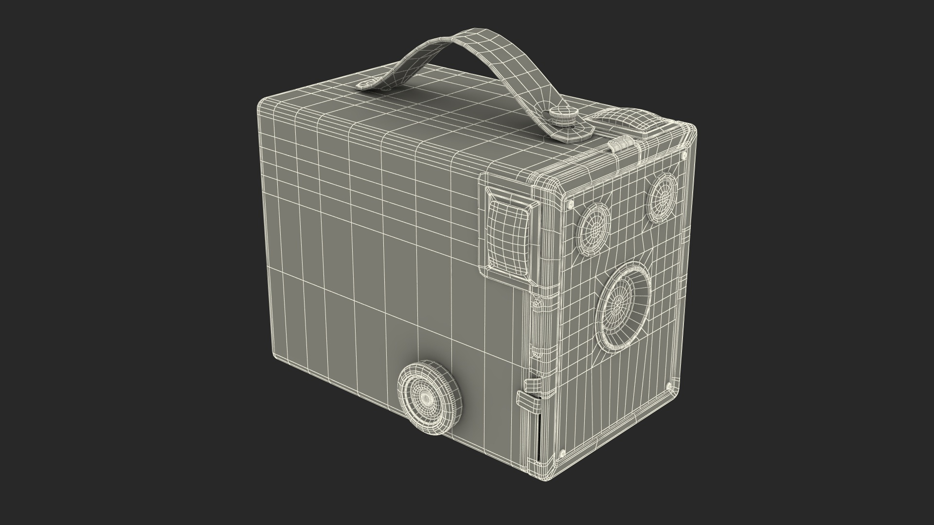 3D Vintage Box Camera Model - TurboSquid 2413801