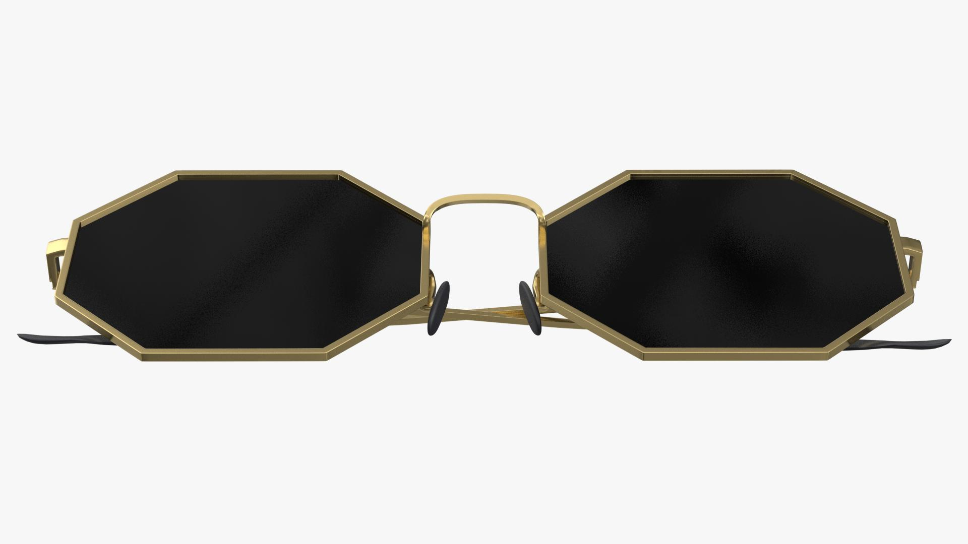 3d Model Sunglasses Octagon Turbosquid 1945533