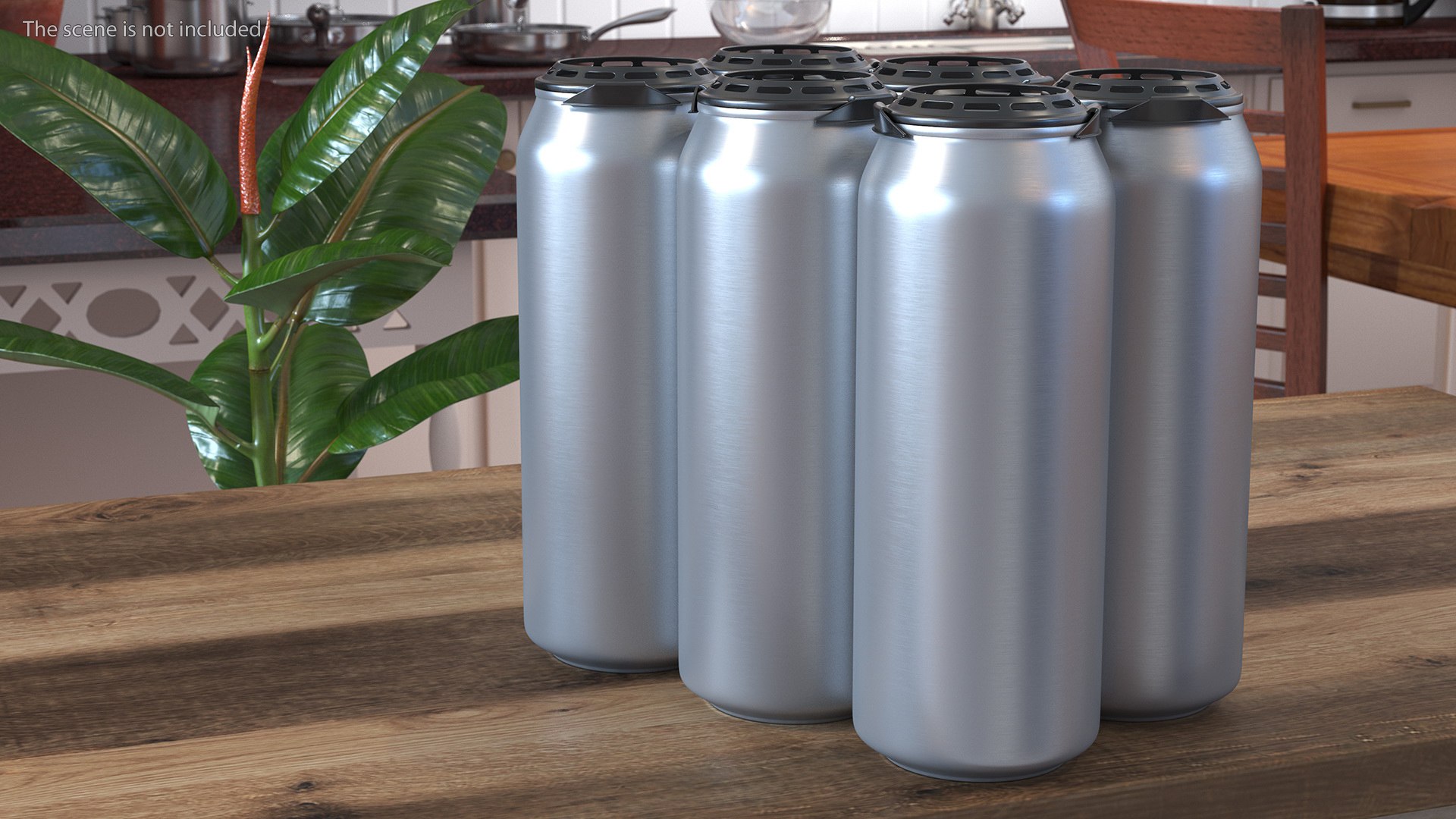 3D Model 6 Pack Plastic Beer Can Carrier - TurboSquid 2137569
