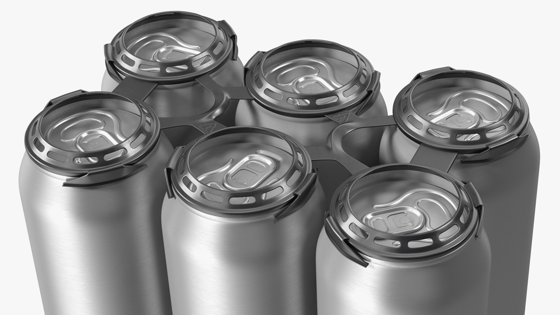3D Model 6 Pack Plastic Beer Can Carrier - TurboSquid 2137569