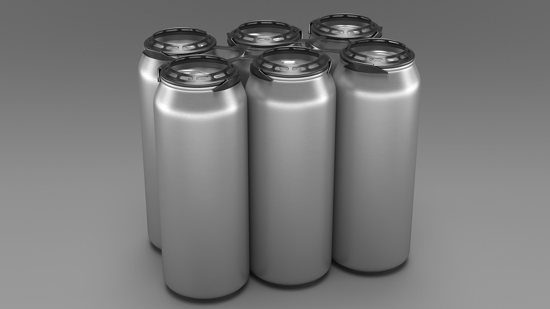 3D Model 6 Pack Plastic Beer Can Carrier - TurboSquid 2137569