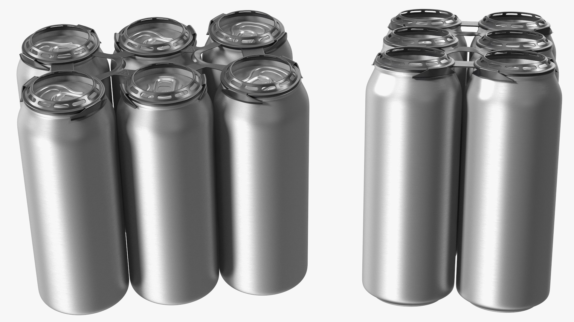 3D Model 6 Pack Plastic Beer Can Carrier - TurboSquid 2137569
