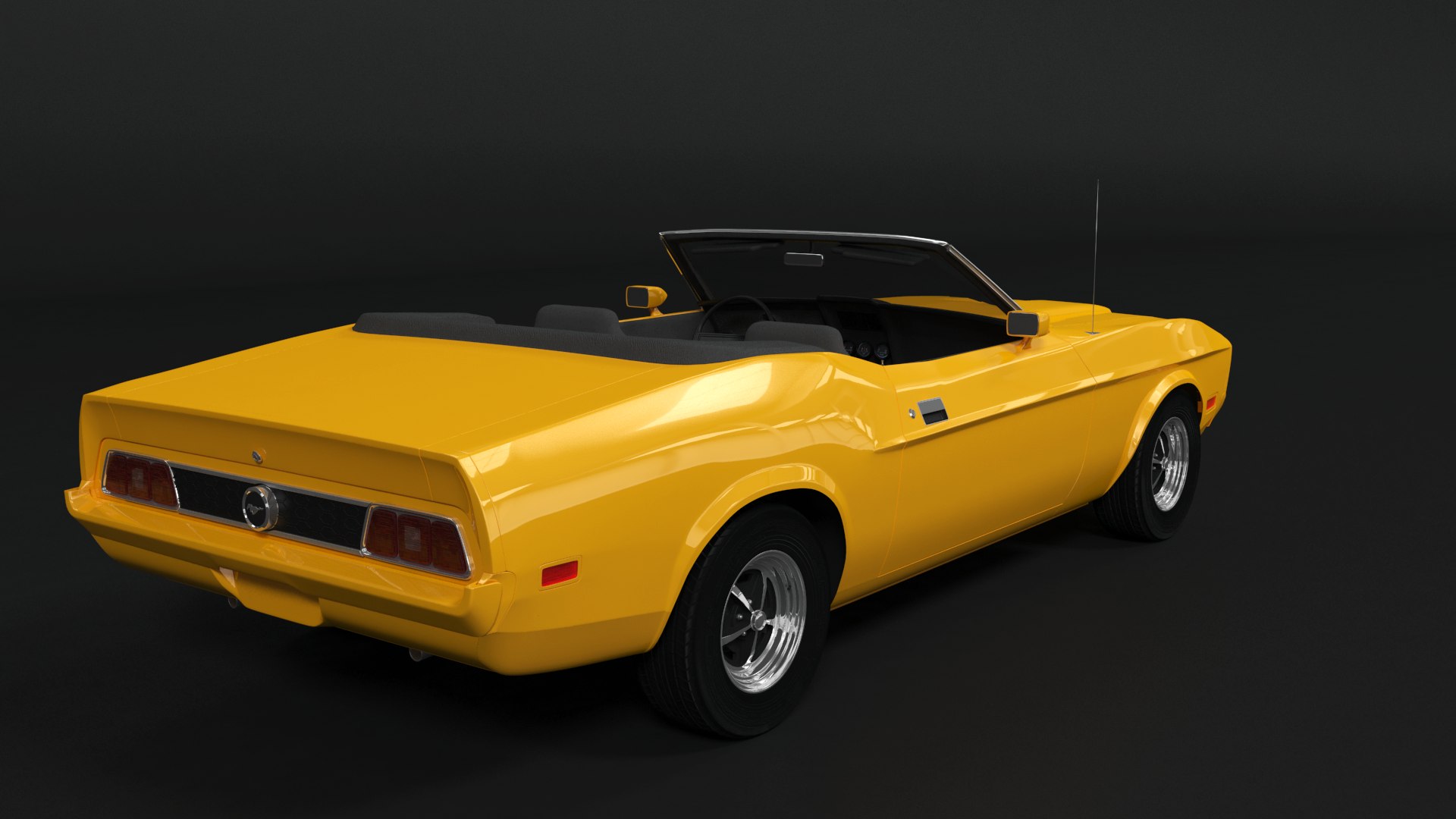 Mustang Convertible 1973 3D Model - TurboSquid 1712997