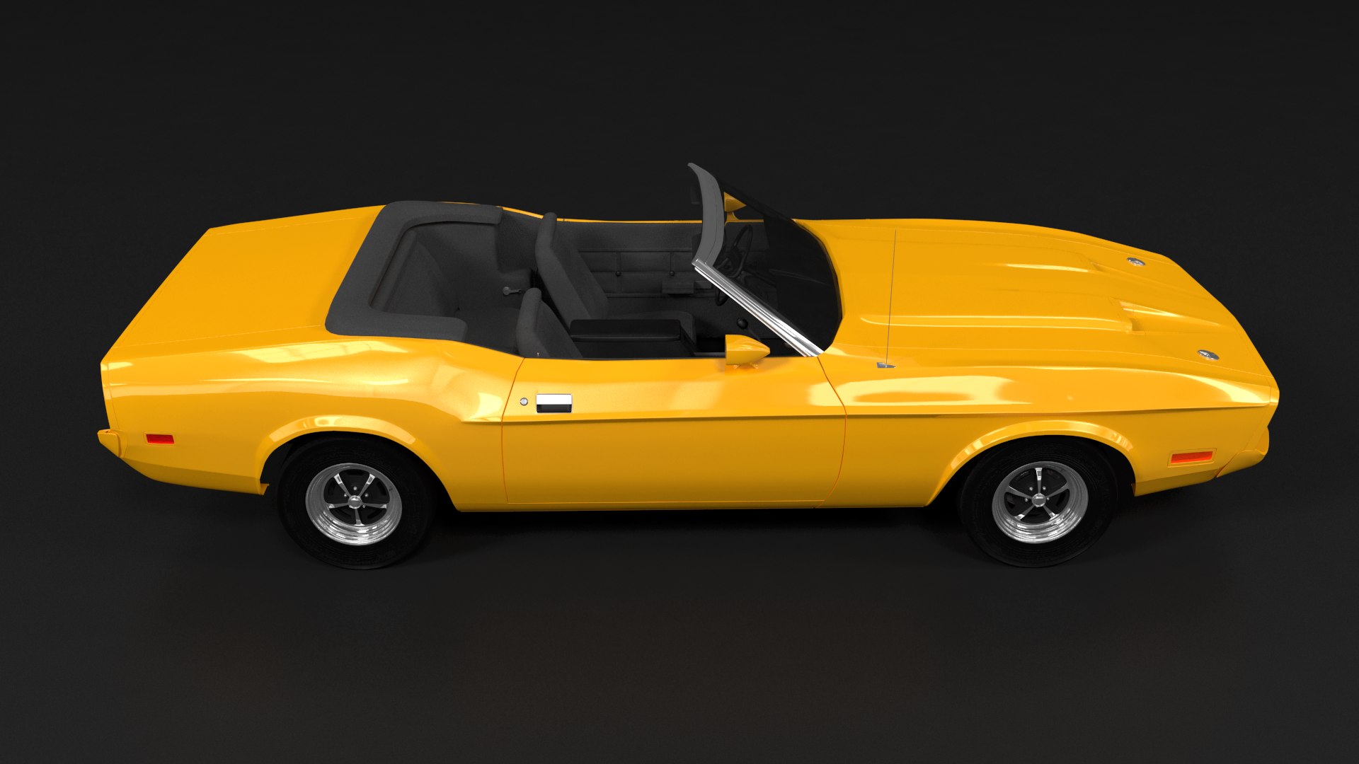 Mustang Convertible 1973 3D Model - TurboSquid 1712997
