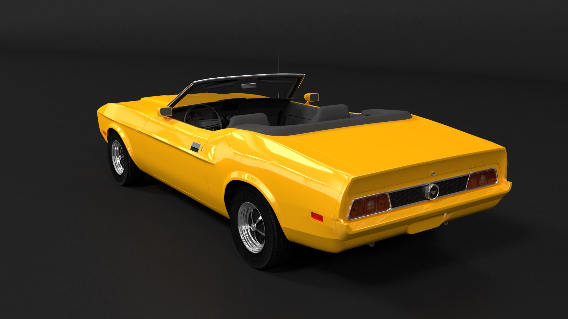 Mustang Convertible 1973 3D Model - TurboSquid 1712997