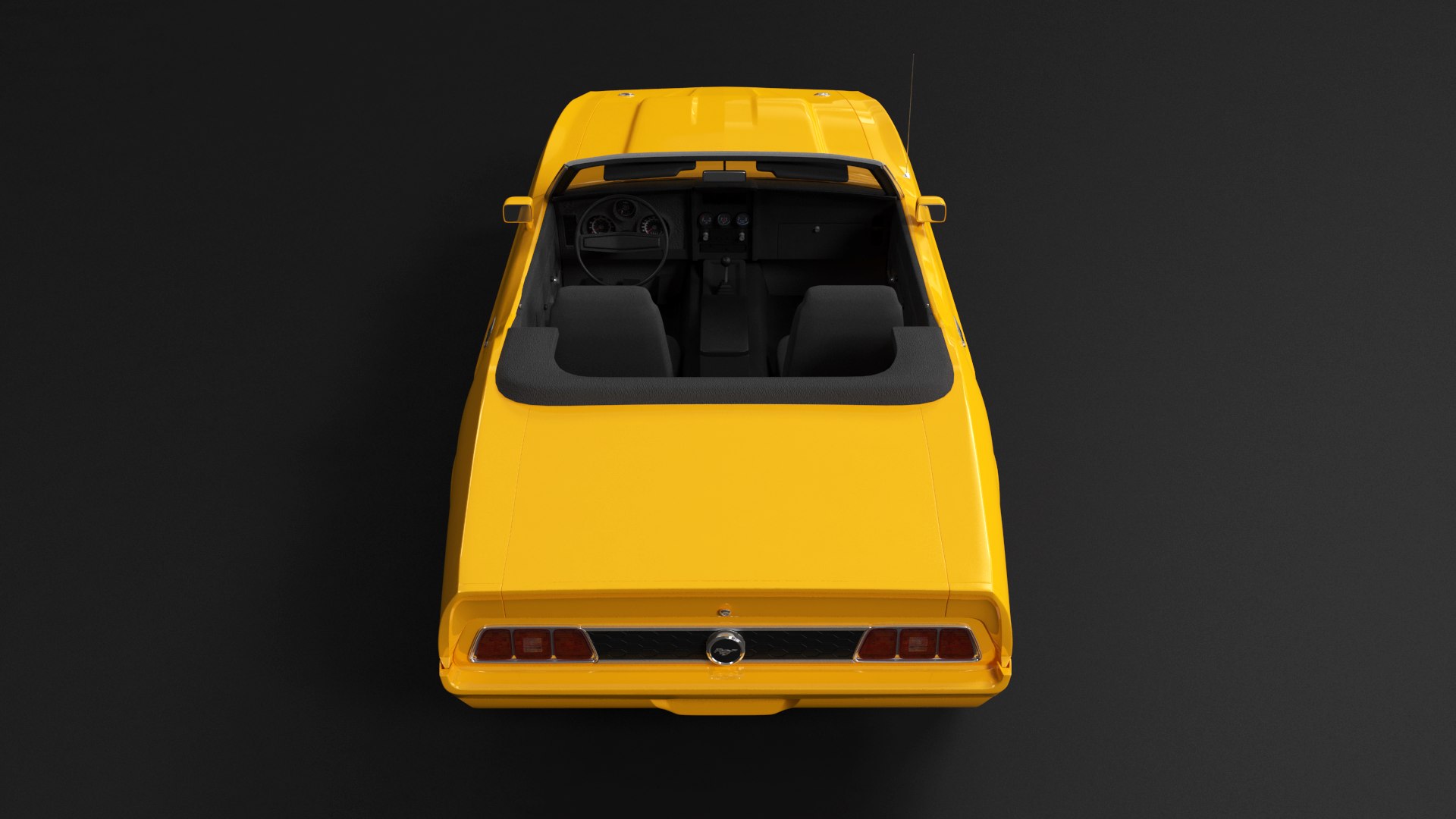 Mustang Convertible 1973 3D Model - TurboSquid 1712997