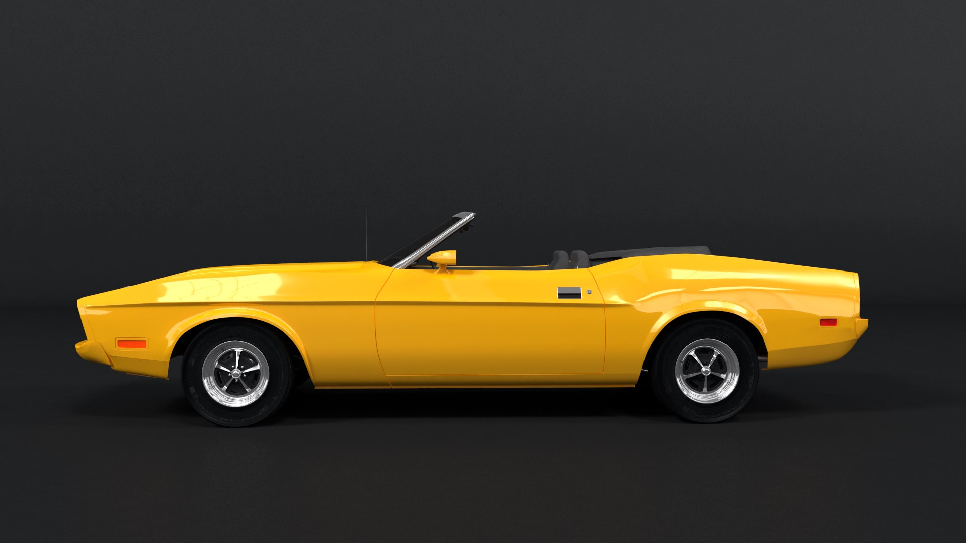 Mustang Convertible 1973 3D Model - TurboSquid 1712997