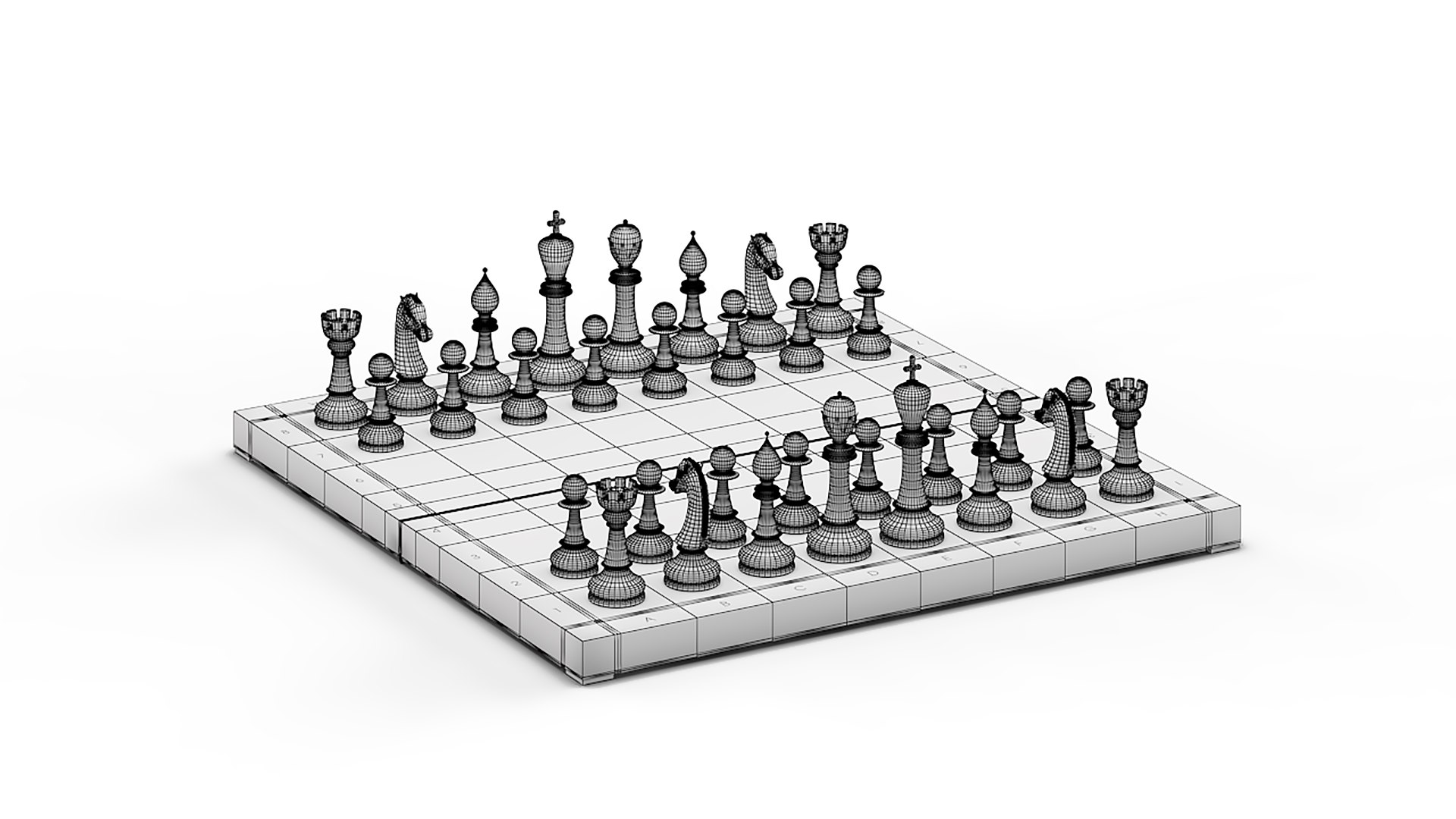 3D Chess Board model - TurboSquid 2179800