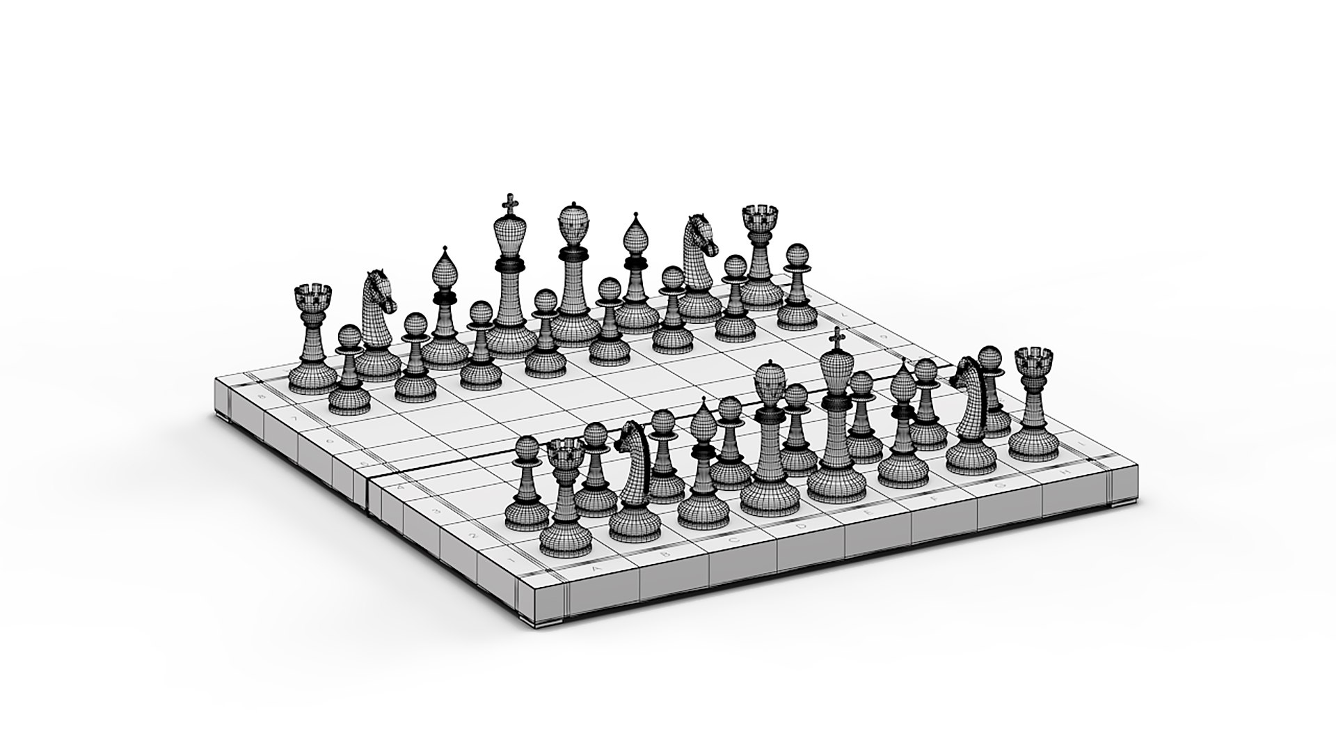3D Chess Board model - TurboSquid 2179800
