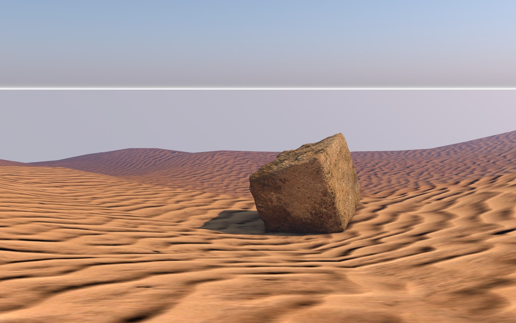 Free Acient Stone Block 3d Model