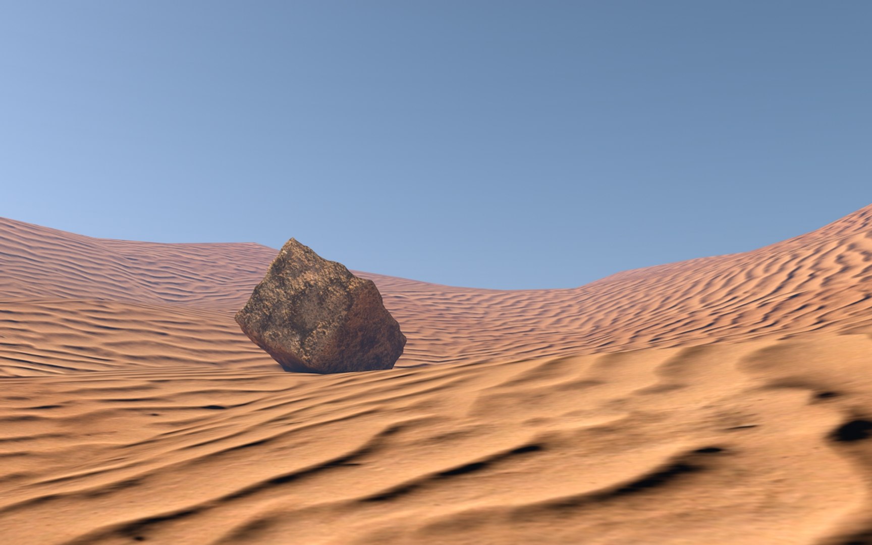 Free Acient Stone Block 3d Model