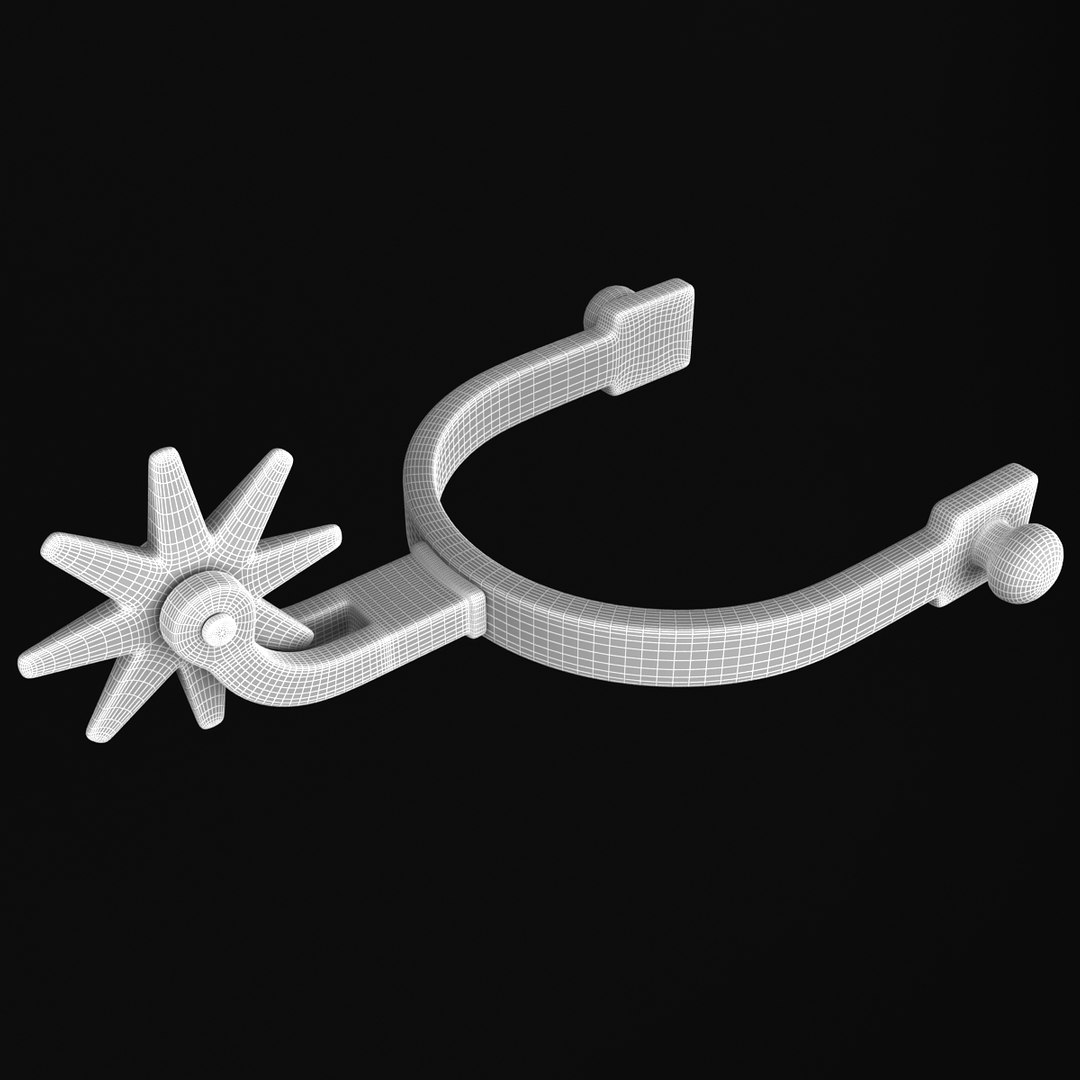 3d Model Cast Iron Spur